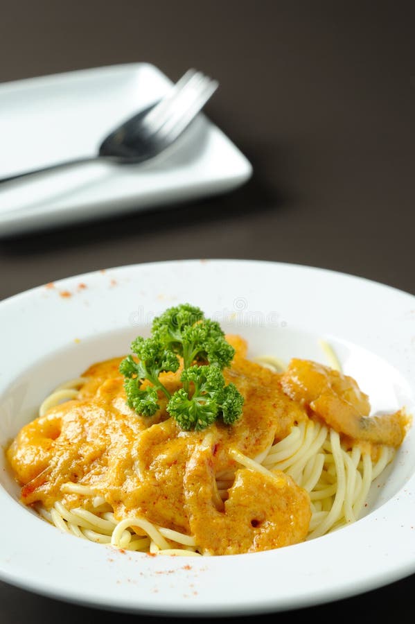 Italian Food :spaghetti with Pasly Stock Photo - Image of meal, fresh ...