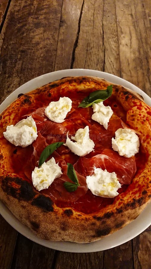 Italian Freshly Cooked Pizza Closeup Stock Image - Image of closeup ...