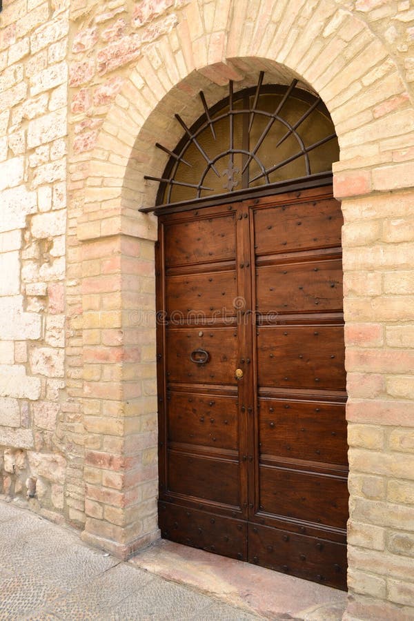 Italian front door stock photo. Image of brick, border - 36043622