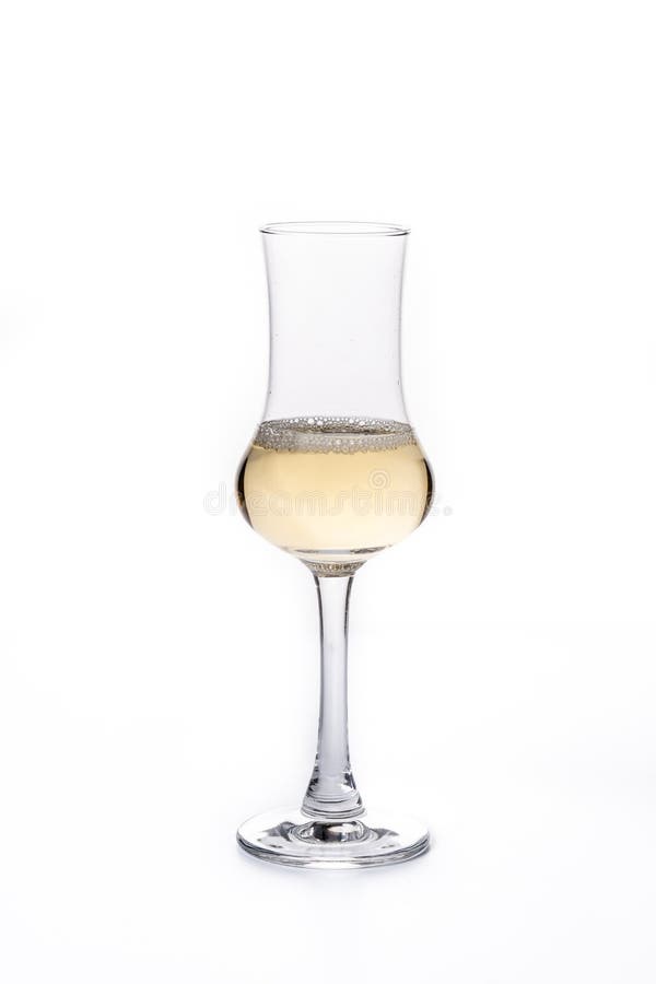 Italian Golden Grappa Drink Stock Image - Image of glass, hard: 223795507