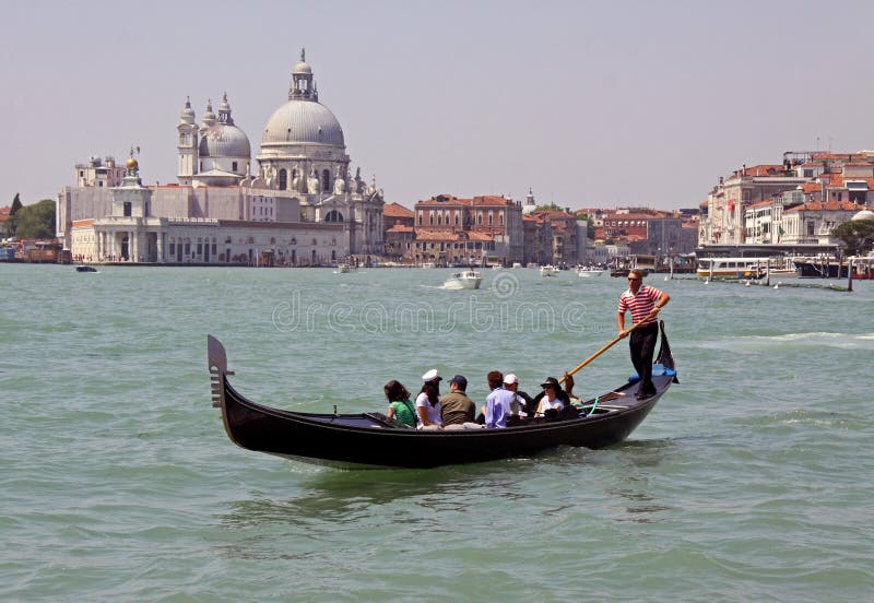 Italian Gondolier and Tourists Editorial Photo - Image of ferry, ride ...