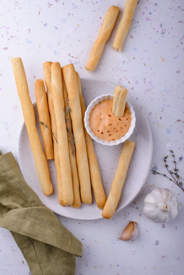 Italian Grissini, Traditional Appetizer Breadstick Stock Photo - Image ...