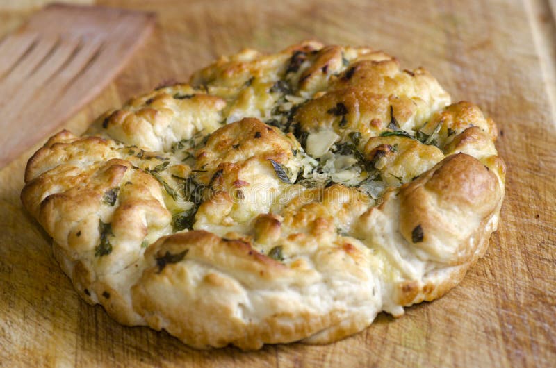 Italian herby bread stock photo. Image of melt, provolone - 37057512