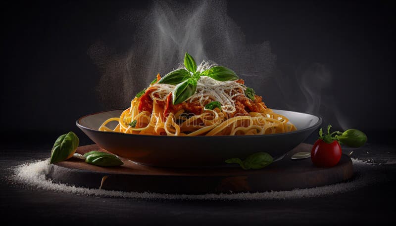 Italian homemade pasta stock illustration. Illustration of lunch ...