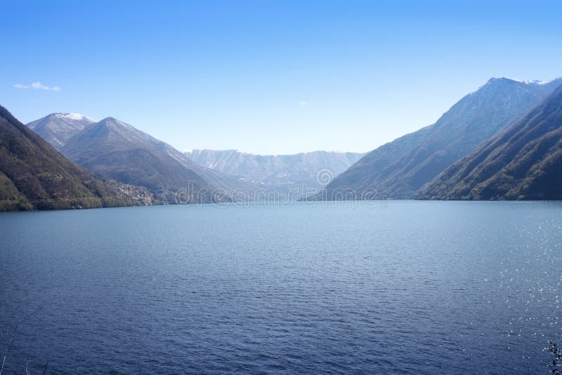 Italian lake Como stock image. Image of infinite, landmark - 7502569