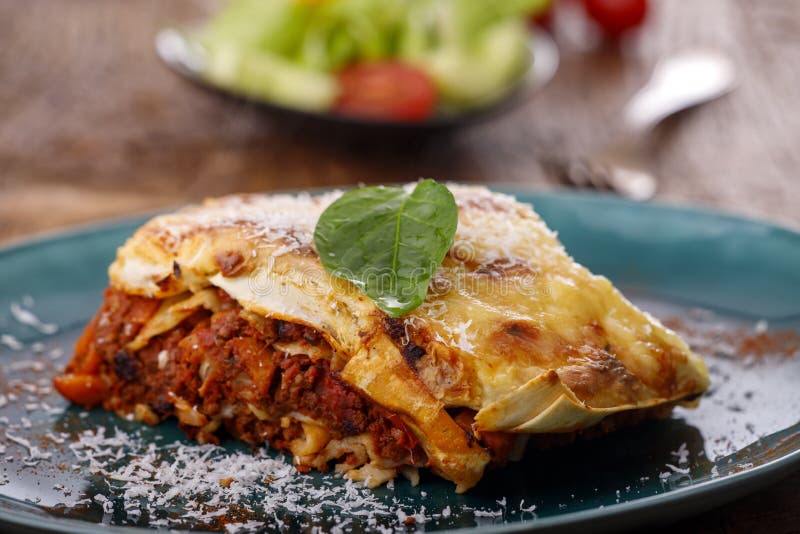Italian lasagna stock image. Image of lasagna, lasagne - 231399133