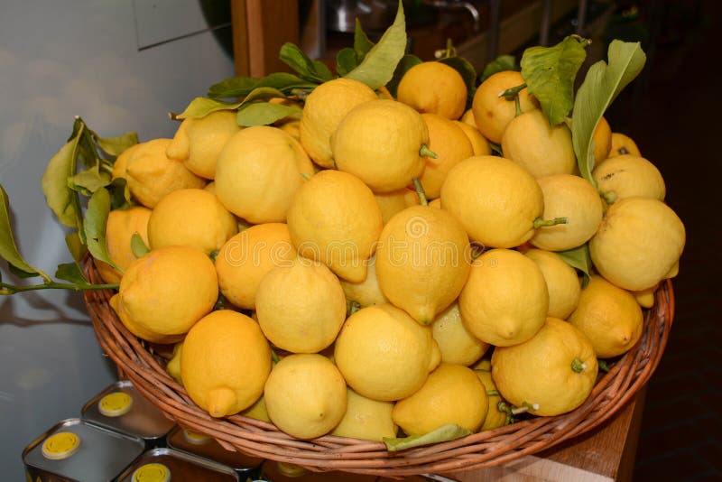 Italian lemons stock image. Image of freshly, white - 197642167