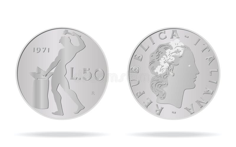 3D Italian Lira Currency Symbol Icon of Italy Stock Vector ...