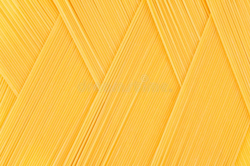 Italian Long Yellow Spaghetti Top View As Zigzag Abstract Pattern ...