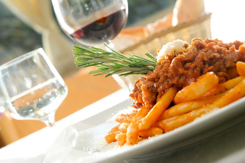 Italian maccheroni stock photo. Image of bolognese, sauces - 26664558