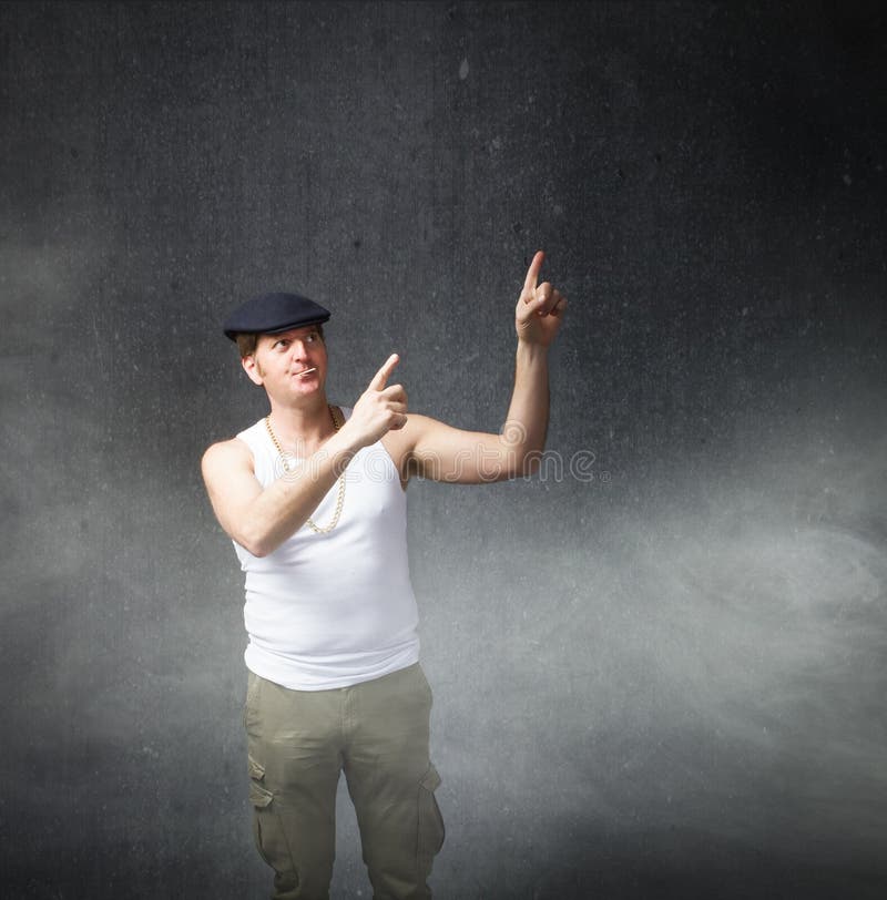 Typical Italian Man Umbrella Gesture Stock Photo - Image of killer ...