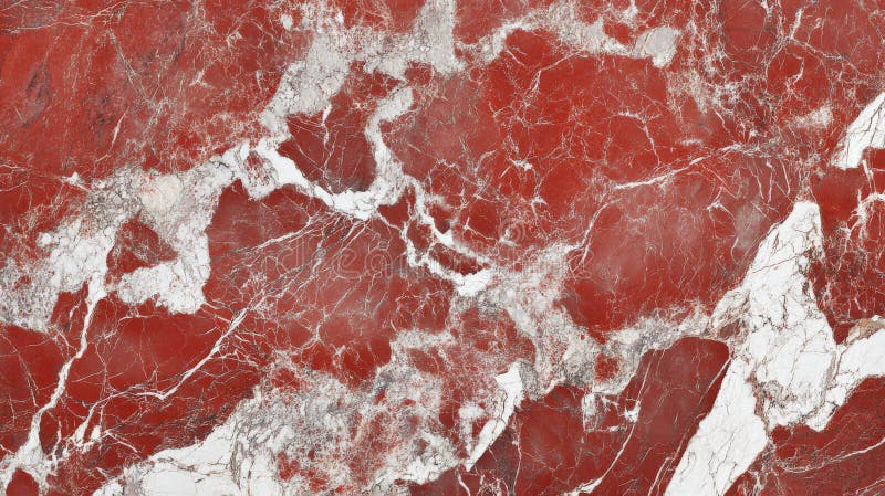 Italian Marble Texture in a Deep Red Hue with White and Grey Veining ...