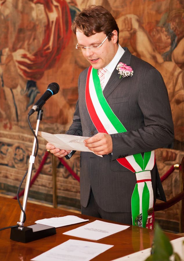 Italian mayor stock photo. Image of city, ceremony, common - 49161832
