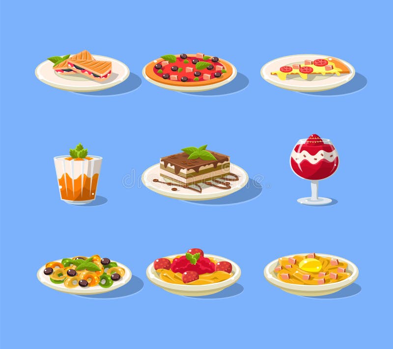 Main Course Cartoon Stock Illustrations – 183 Main Course Cartoon Stock ...