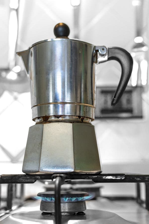 Italian Moka machine stock photo. Image of device, breakfst - 172649030