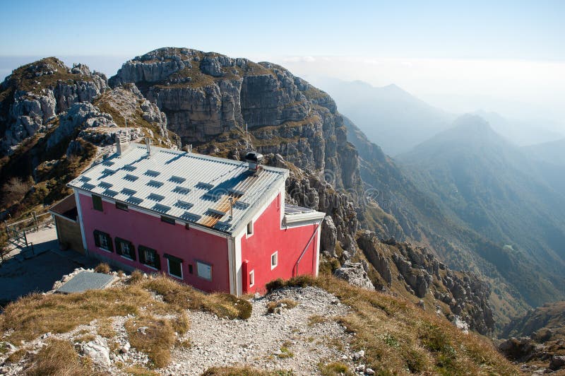 Italian mountain rifugio stock photo. Image of grass - 21892978