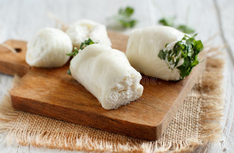 Italian Mozzarella Sticks Stuffed with Ricotta Stock Image - Image of ...