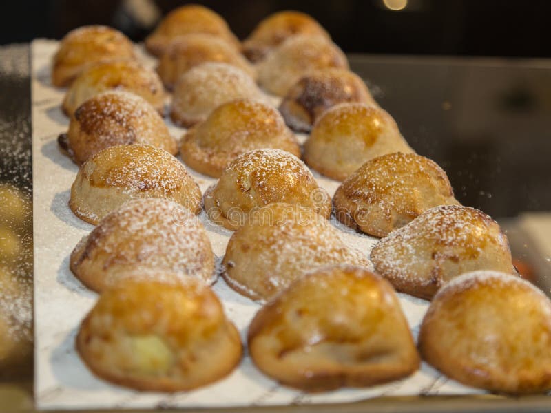 Italian Neapolitan Pastry: Group of Filled Pastries on a Tray Stock ...