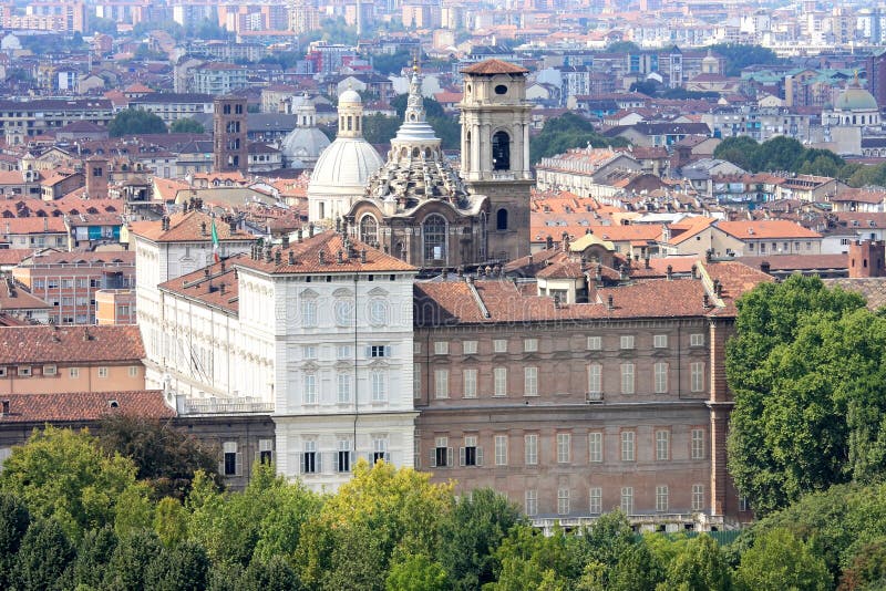 Italian Palazzo Reale in Turin Stock Image - Image of church ...