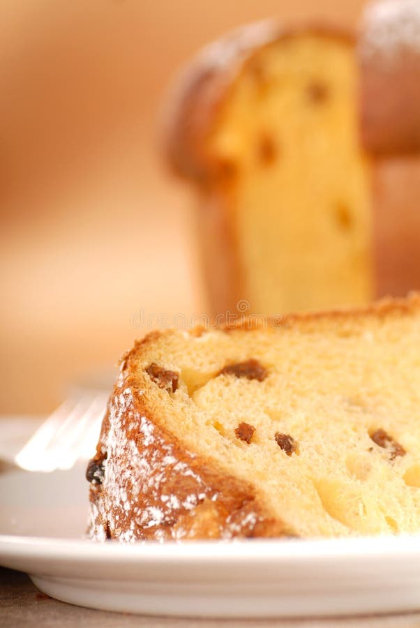 Italian Panettone Christmas Bread Stock Photo - Image of cake ...