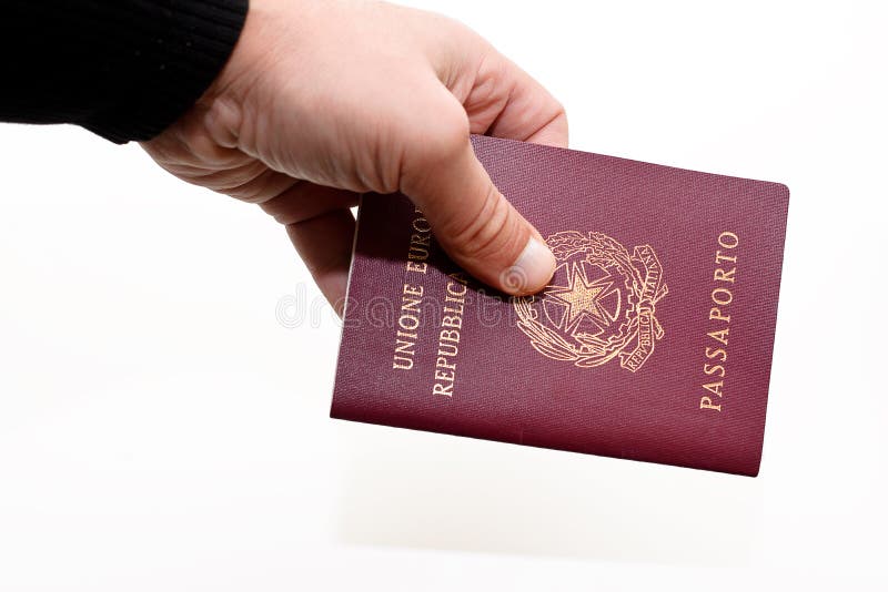 Italian passport stock photo. Image of immigration, holiday - 17454744