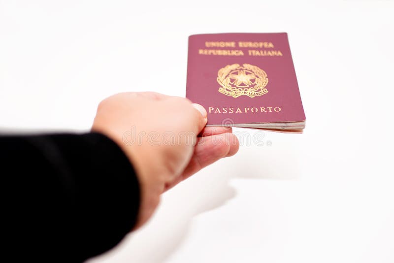 Italian Passport for the European Union, Italy Stock Photo - Image of ...