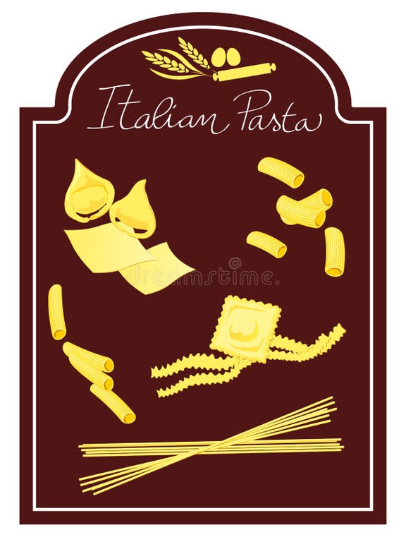 Italian Spaghetti Ingredients Pasta Stock Illustrations – 11,492 ...