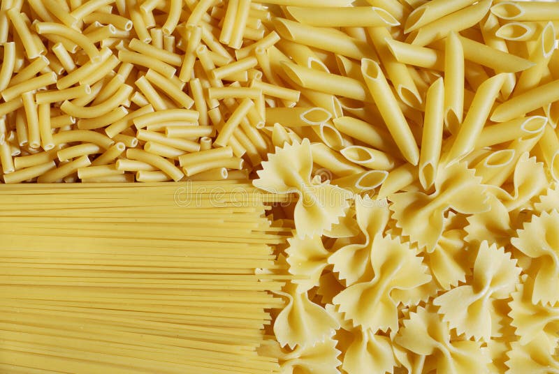 Italian pasta collage stock photo. Image of culinary - 13830074