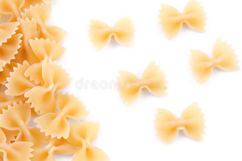 Italian pasta in bow shape stock image. Image of little - 16907281