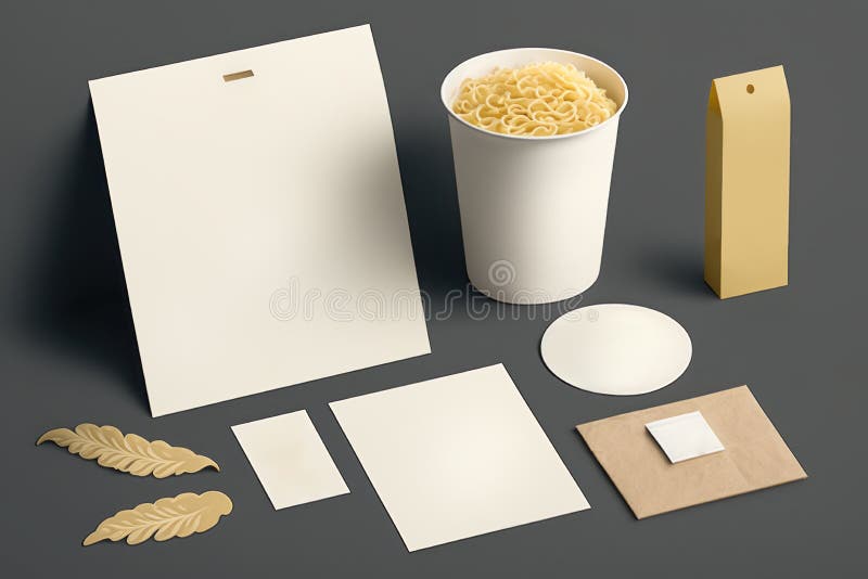 Italian Pasta Branding and Packaging Mockup. AI Generation Stock ...