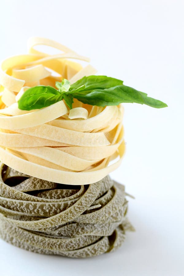 Italian Pasta Fettuccine Nest Stock Photo - Image of italy, macaroni ...