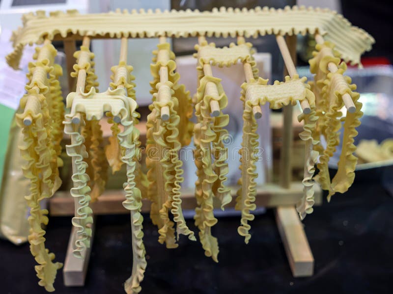 Italian Pasta Made Using a Pasta Machine According To a Traditional ...