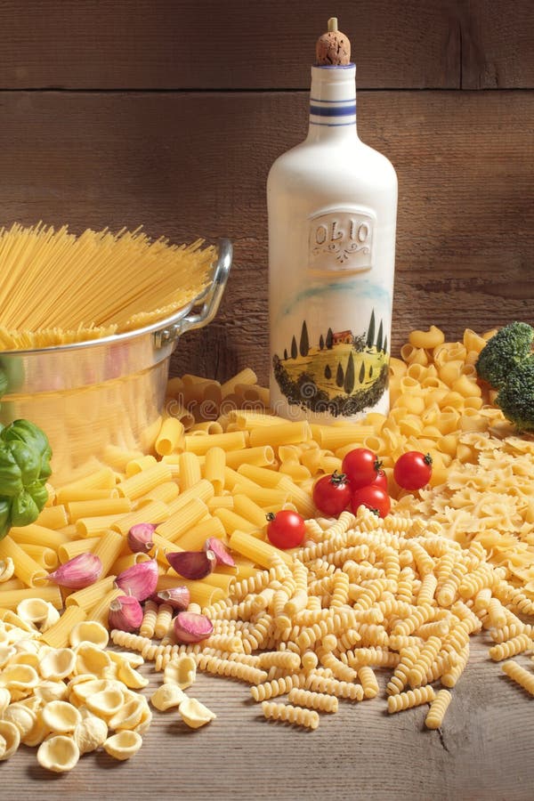 Italian pasta mixed stock image. Image of sauce, boil - 28295525