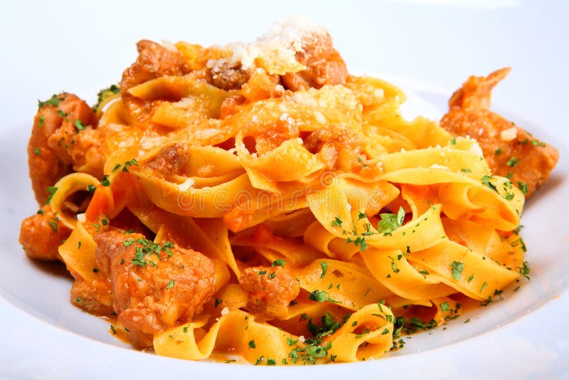 Italian pasta plate stock image. Image of dinner, lunch - 3880335