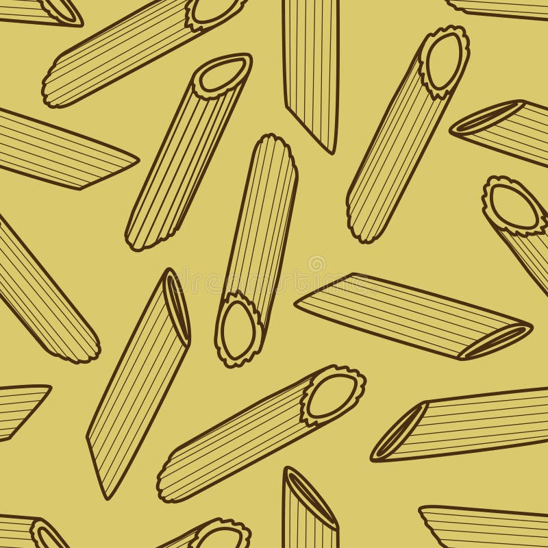 Italian Pasta Seamless Pattern. Stock Vector - Illustration of ...