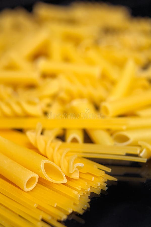 Cooked Plain Pasta Macro Close Up Stock Image - Image of food, plain ...
