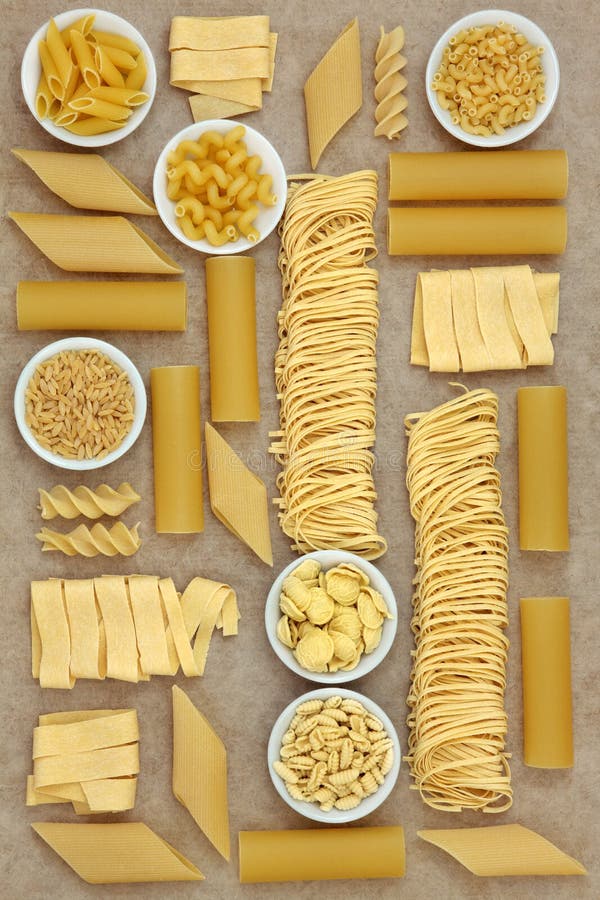 Italian Pasta Selection stock photo. Image of fusilli - 63732836