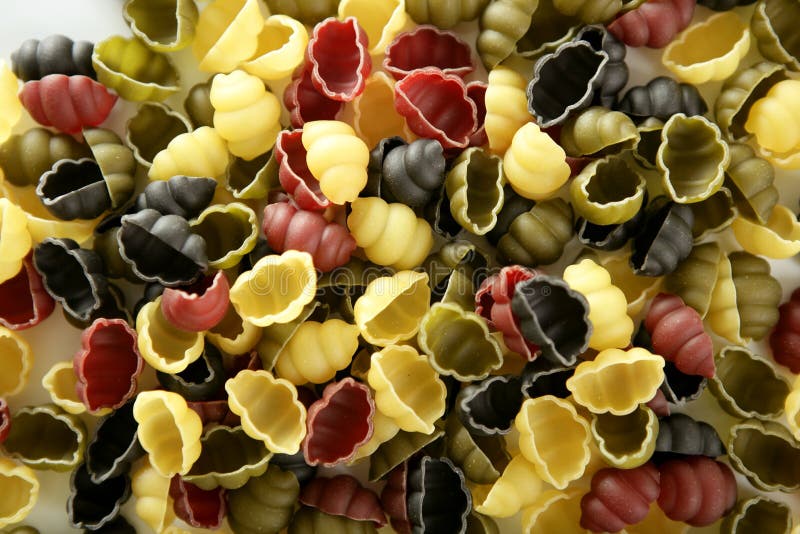 Italian Pasta Texture, Shell Shape Stock Photo - Image of italian ...