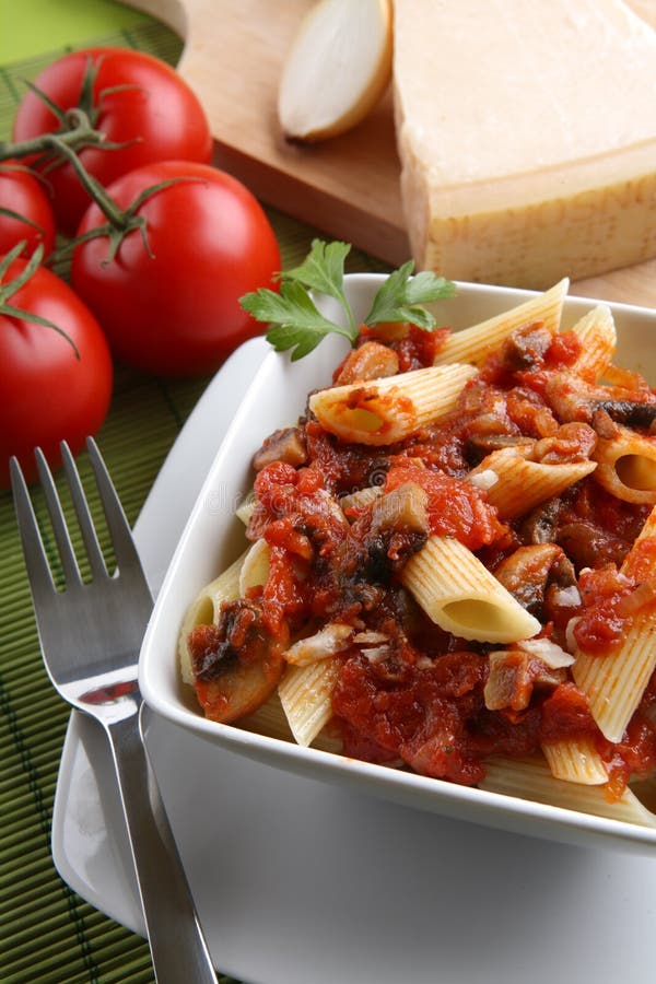 Pasta Time stock image. Image of herb, rigatoni, closeup - 3966457
