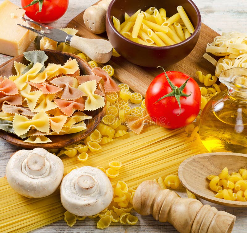 Italian pasta stock photo. Image of spoon, cooking, pasta - 34437742