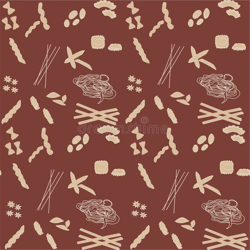 Italian Seamless Pattern with Basilica Tomato and Mozzarella Stock ...