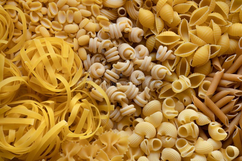 Italian Pasta Wallpaper, Different Types and Shapes of Pasta Layout ...