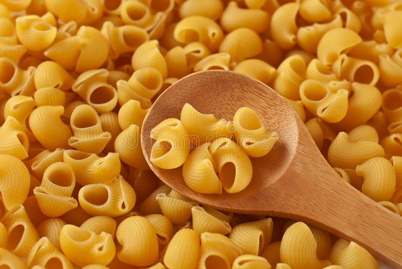 Italian Pasta and Wooden Spoon Stock Image - Image of cooking ...