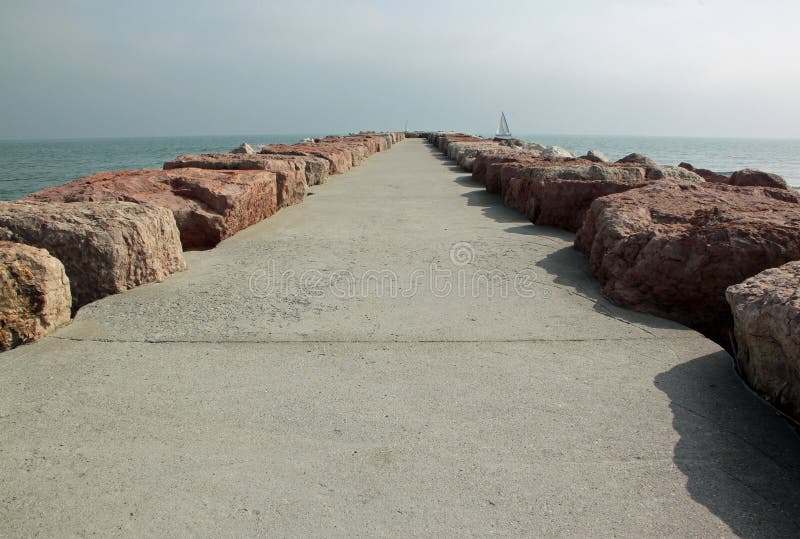 Italian Pier stock image. Image of stone, pier, mediterranean - 23903235