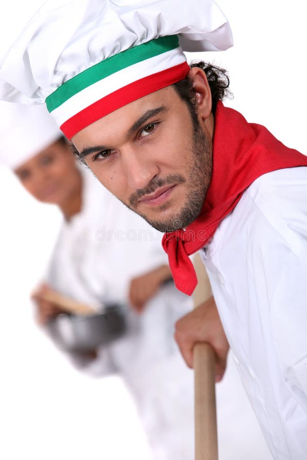 Italian pizza chef stock photo. Image of bands, tradedependent - 27385826