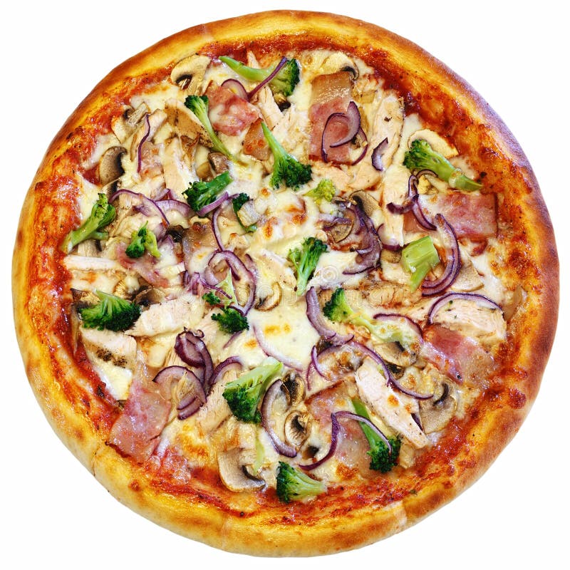 Italian pizza isolated stock image. Image of delicious - 78716617