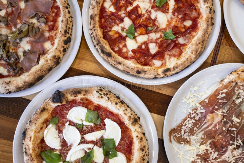 Italian Pizza in Restaurant Stock Image - Image of homemade, dinner ...