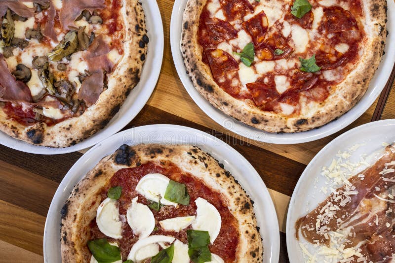 Italian Pizza in Restaurant Stock Image - Image of classic, dinner ...