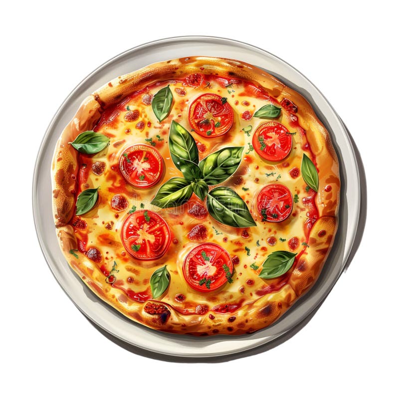 Italian Pizza on Transparent Background - Ai Generated Stock ...