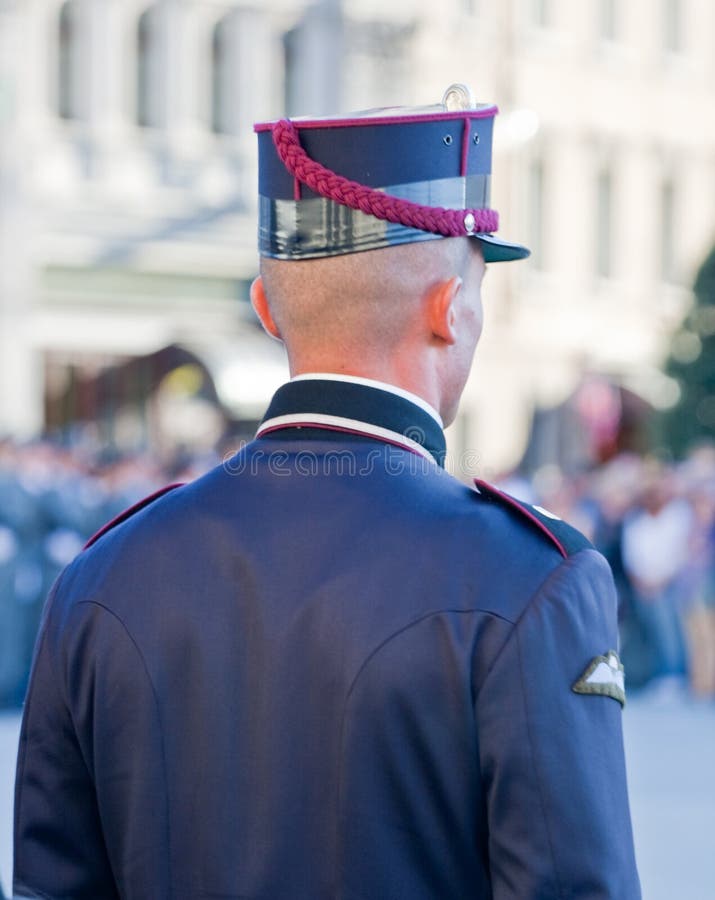 Italian Policeman during a Celebration Editorial Photo - Image of ...